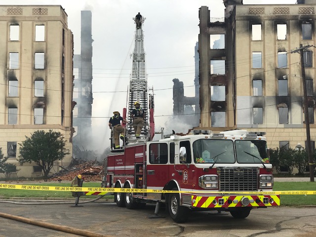 Fire Tears Through Vacant Ambassador Hotel in Downtown Dallas | KLIF-AM